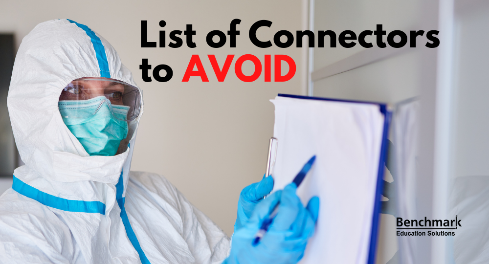 List Of Connectors And Linking Words To Avoid In OET Letter Writing List Of Connectors And Linking Words To Avoid In OET Letter Writing